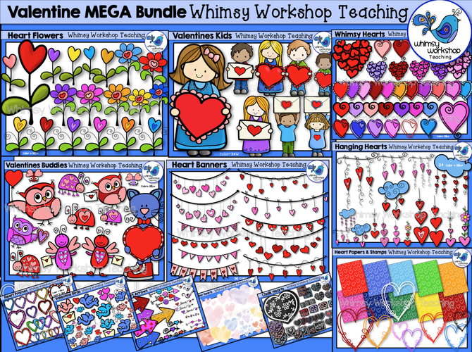 Valentine Mega Bundle - Whimsy Workshop Teaching