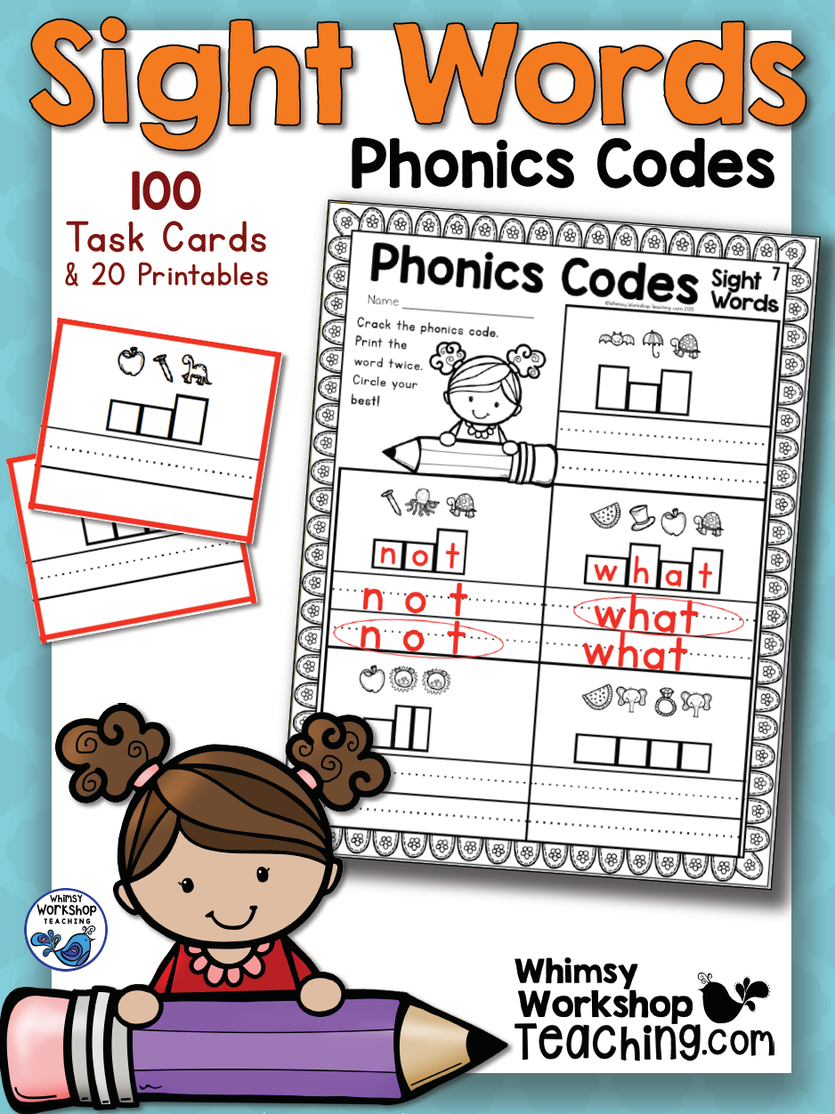 Sight Words - Phonics Codes - Whimsy Workshop Teaching Sight Words - Phonics Codes - Whimsy Workshop Teaching