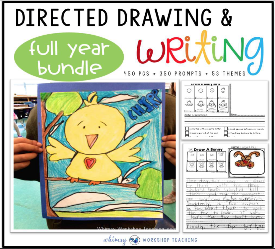 Directed Drawing and writing bundle for the entire school year - Whimsy ...