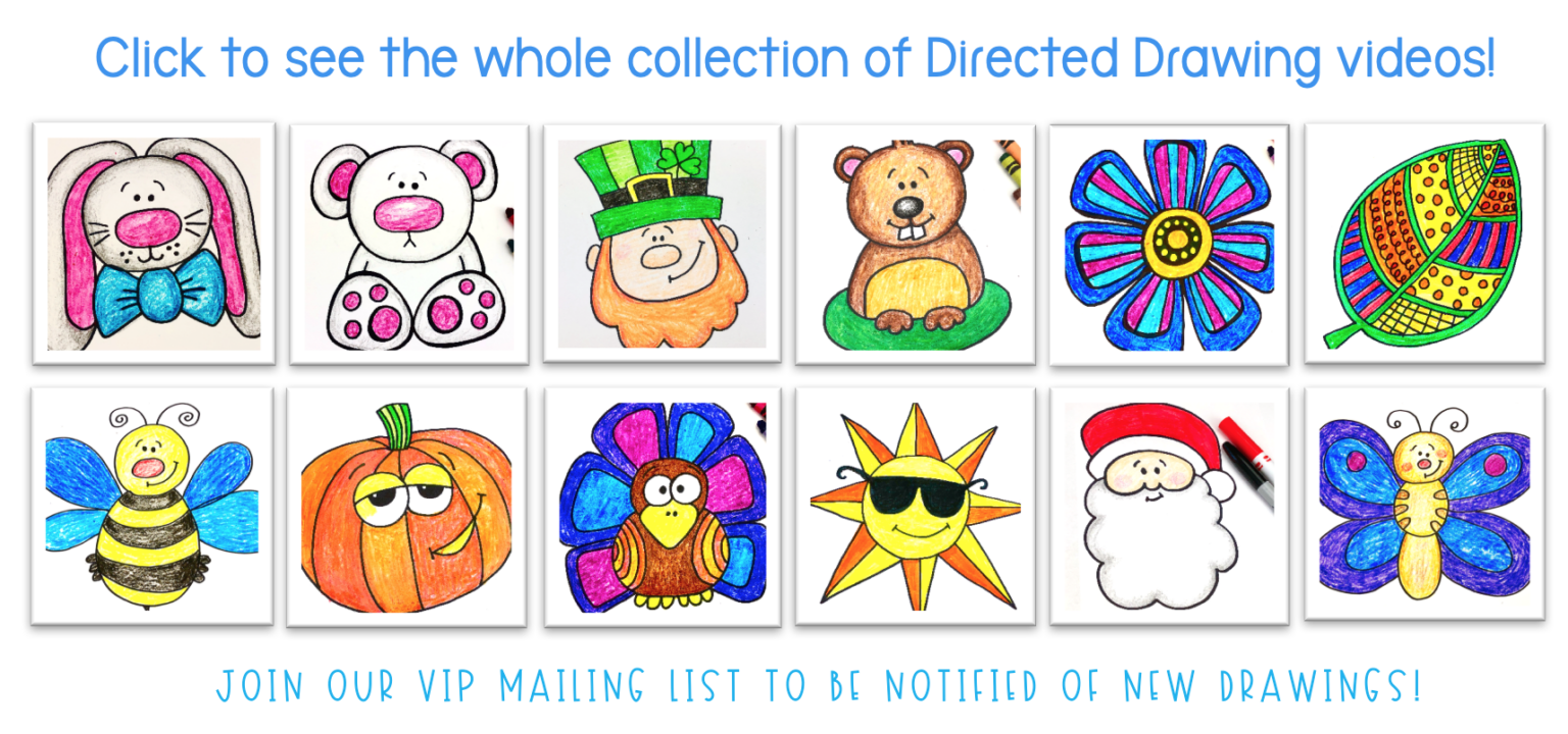 Directed Drawing Videos: Bee - Whimsy Workshop Teaching