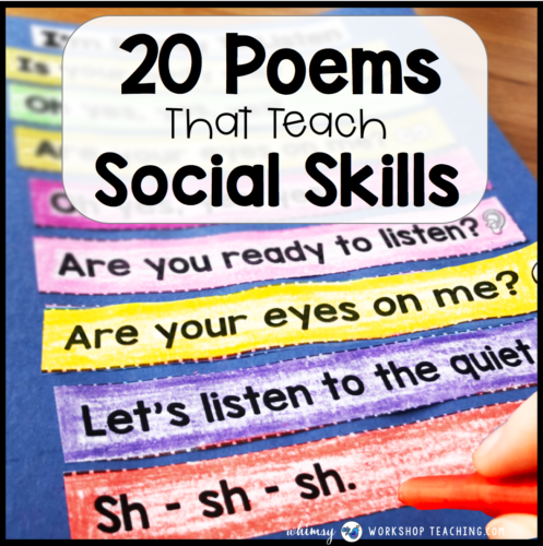 SOCIAL SKILLS Poem of the Week 21 Literacy Packs FULL YEAR BUNDLE 420 ...