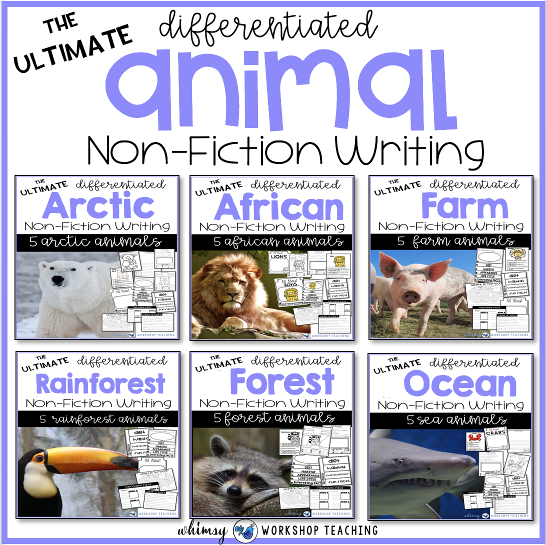 ULTIMATE Non-Fiction Animal Research Bundle Differentiated Posters ...