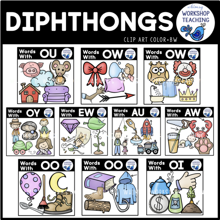 clip-art-clipart-images-color-black-white-phonics-bundle-diphthongs ...